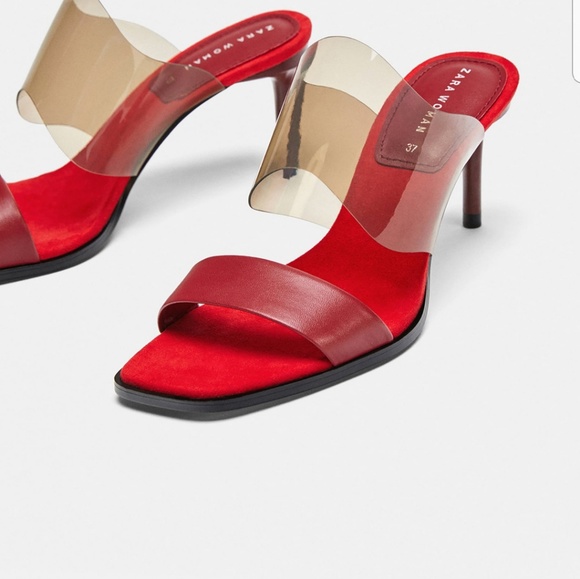 Zara | Shoes | Zara Vinyl High Heel Sandals | Poshmark
